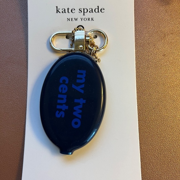 kate spade | Bags | My Two Cents Coin Purse Bag Charm Keychain Kate ...